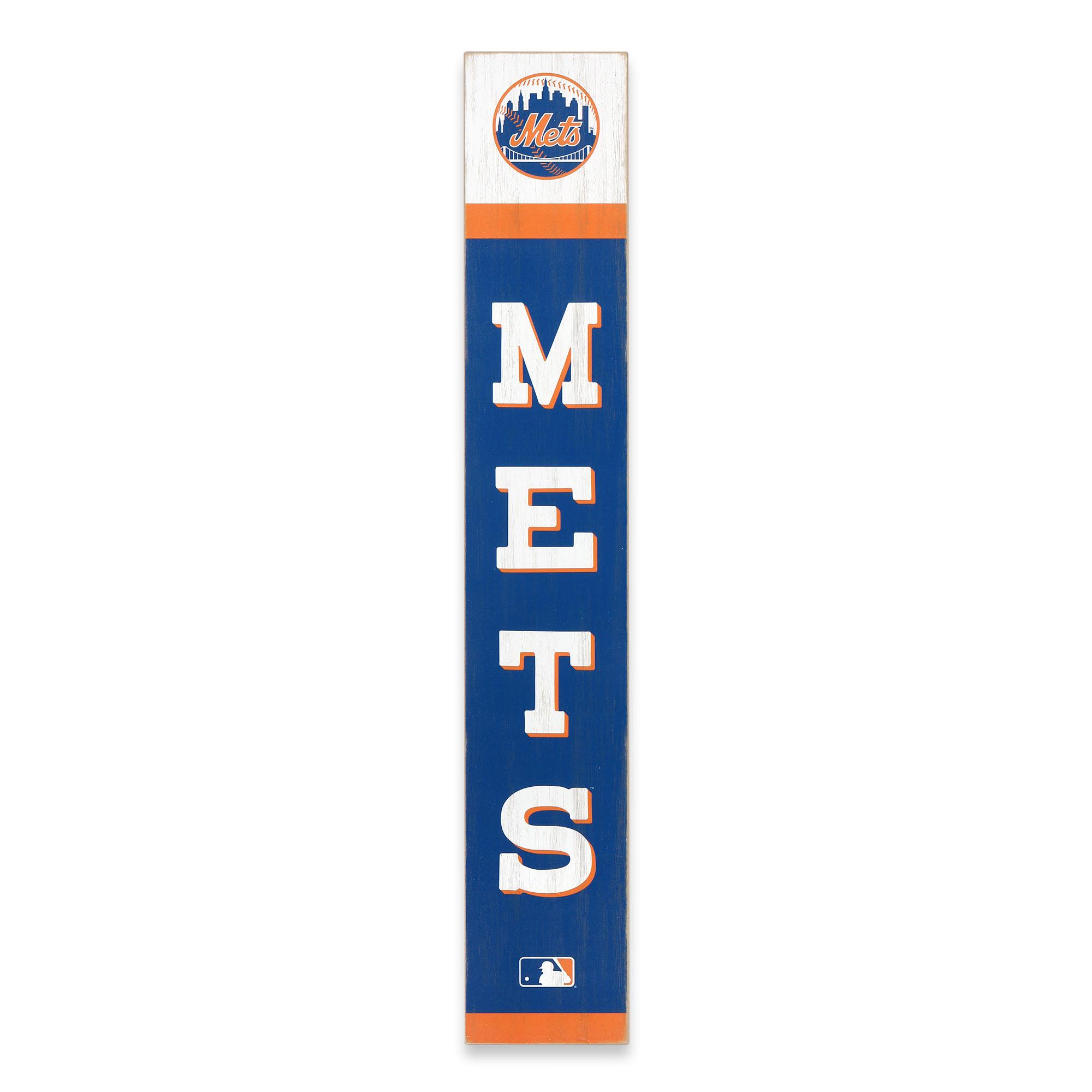 New York Mets Team Spirit Vertical Wood Wall Decor | Pop Classics