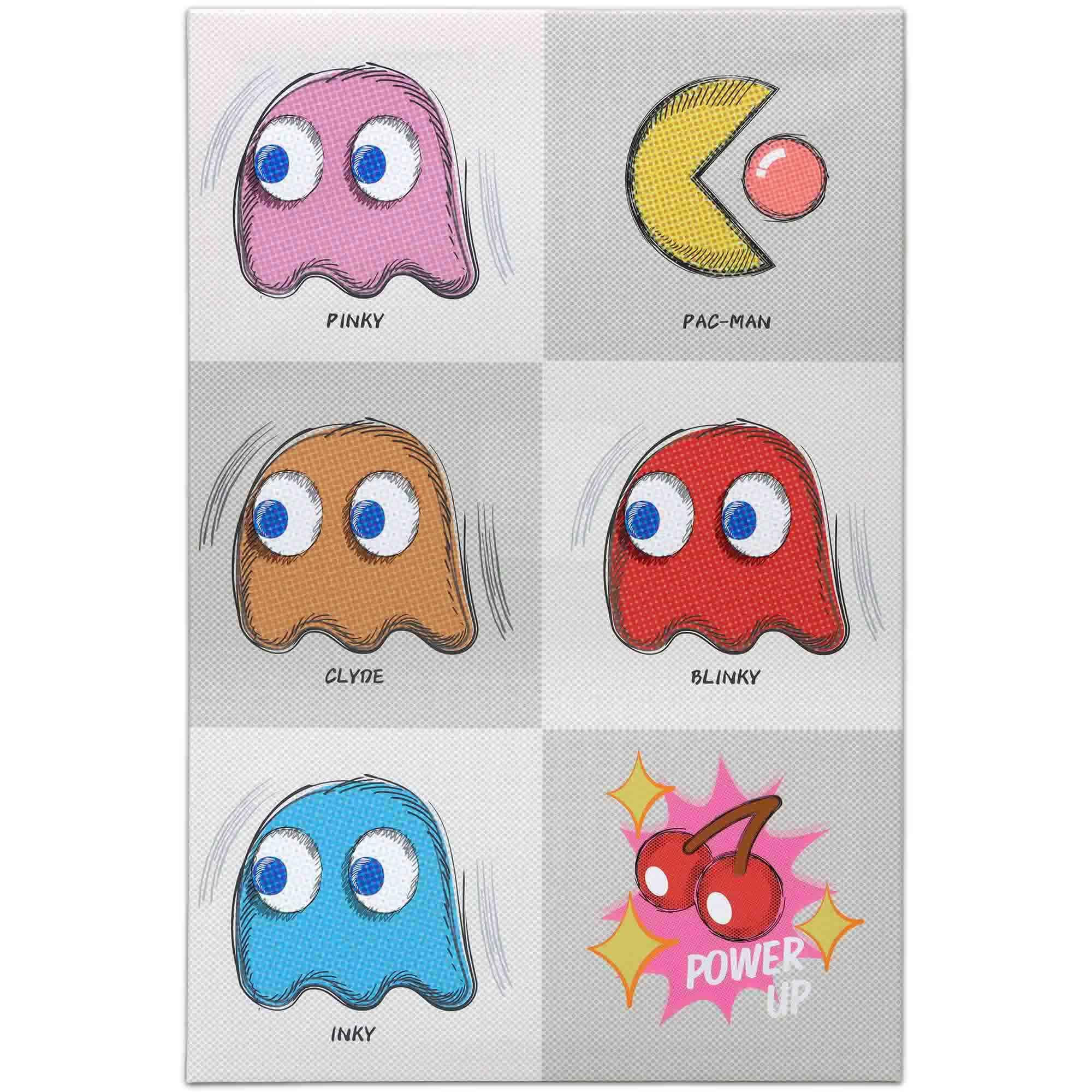 Bandai Namco Pac-Man Character Collage Canvas Wall Decor | Pop Classics